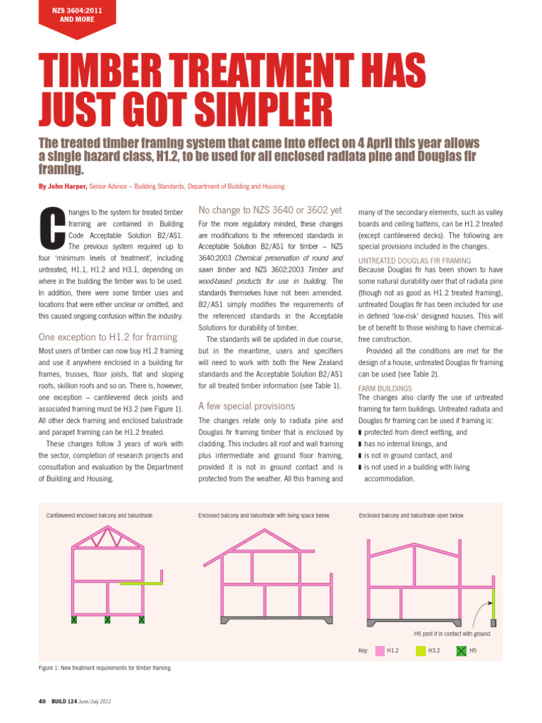 Simplified Timber Treatment Guidelines | PDF | Framing (Construction ...