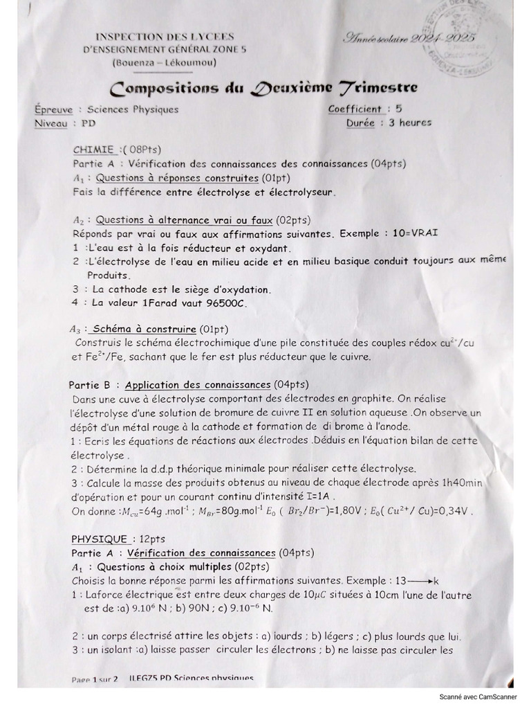 Composition PD 2èt (2024-205) ILZ5. | PDF