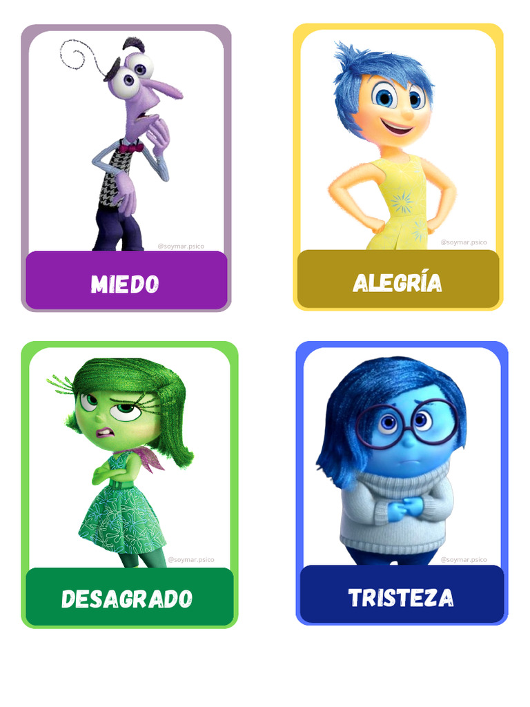 Tarjetas grandes de emociones | PDF