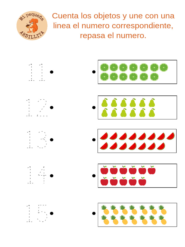 Actividades de conteo para niños | PDF