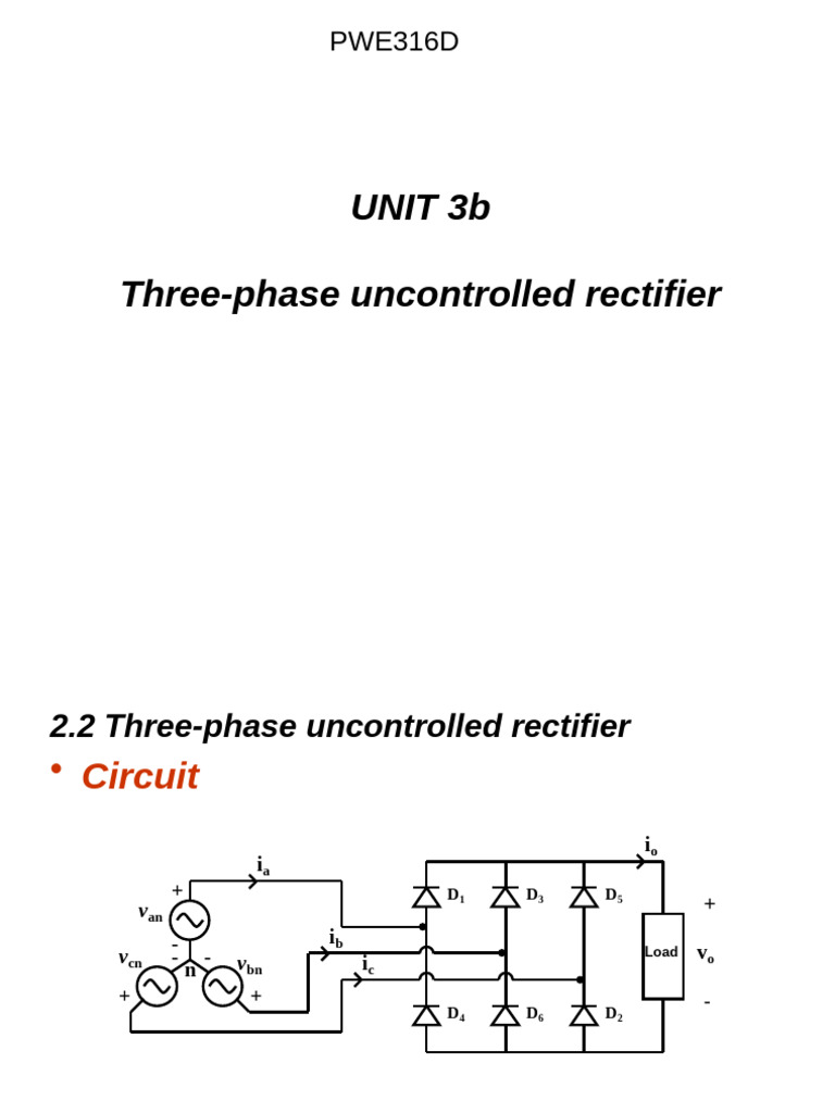 Unit 3b Rectifiers | PDF | Rectifier | Electric Power
