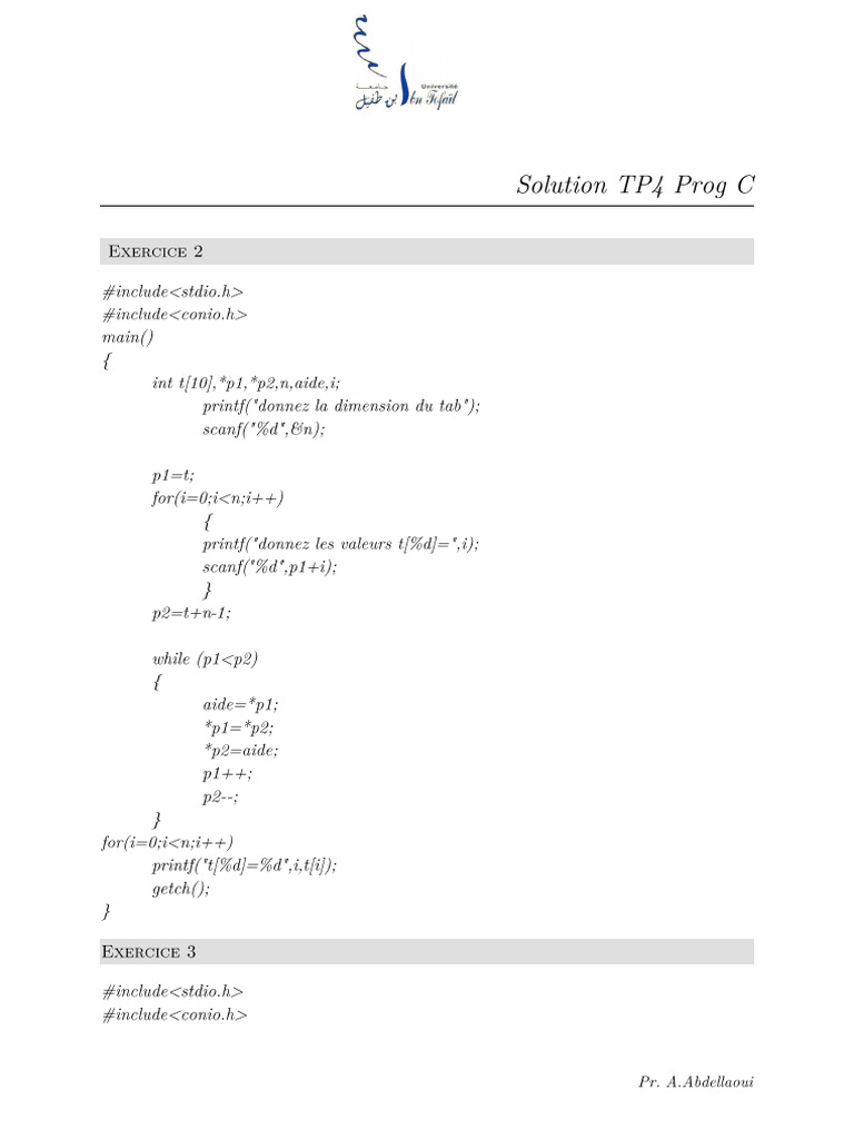 Solution TP4 Prog C (1) | PDF