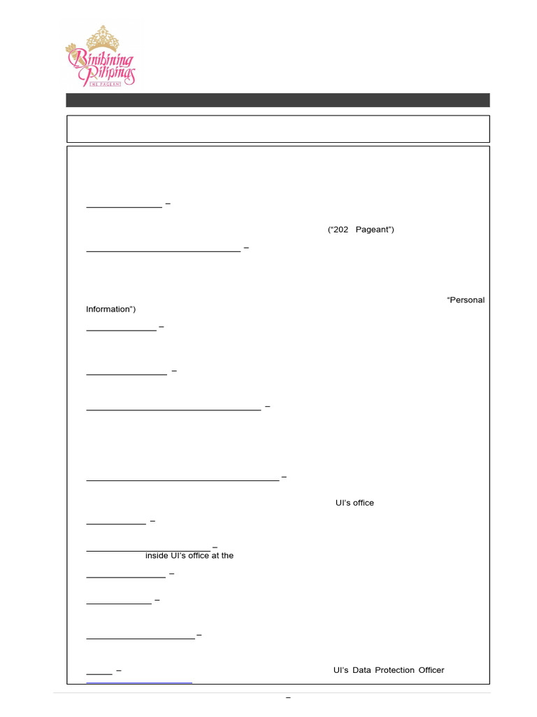 2025 Binibining Pilipinas Application Form | PDF | Naturalization ...