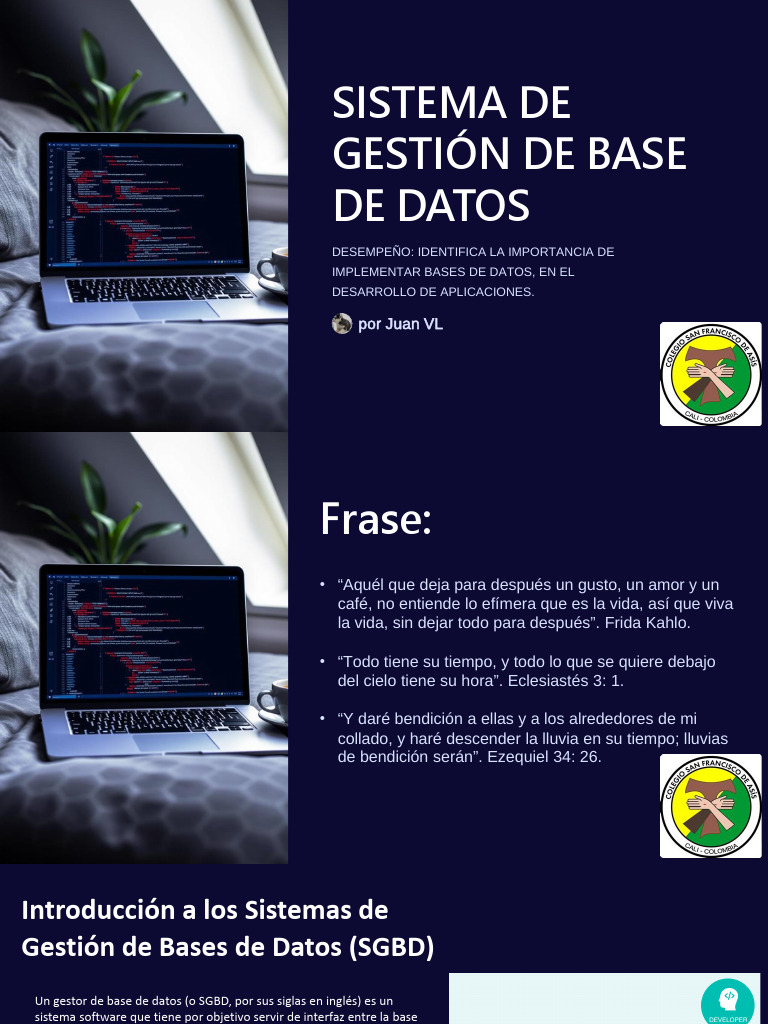 G8°Sem22 SGBD | PDF | Bases de datos | Mi sql