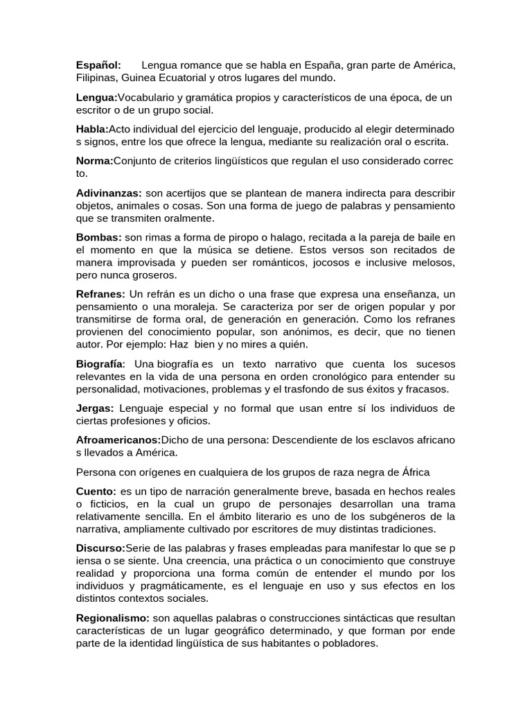 Definiciones de Términos Literarios | PDF | Teatro | Autor