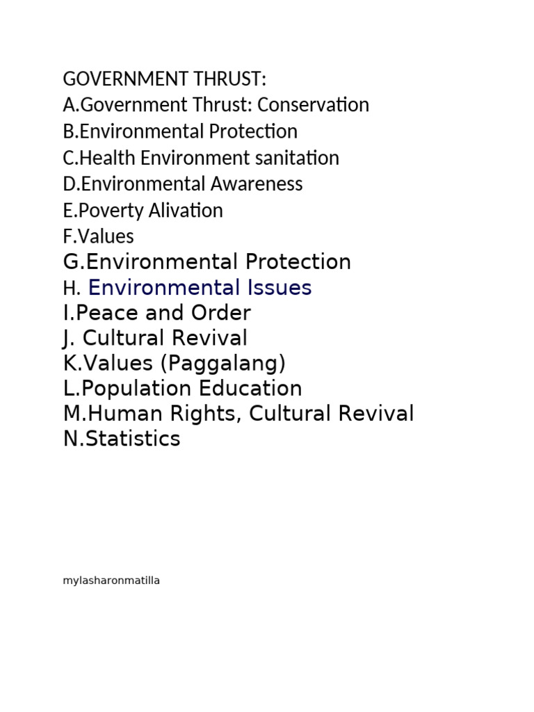 Government Thrust | PDF