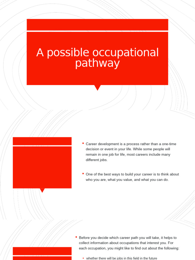 A Possible Occupational Pathway | PDF | Employment | Literacy