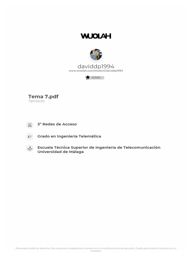 Ingenieria Telematica | PDF | Duplex (Telecomunicaciones) | Modo de ...