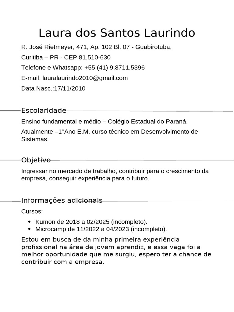 Curriculum Laura | PDF