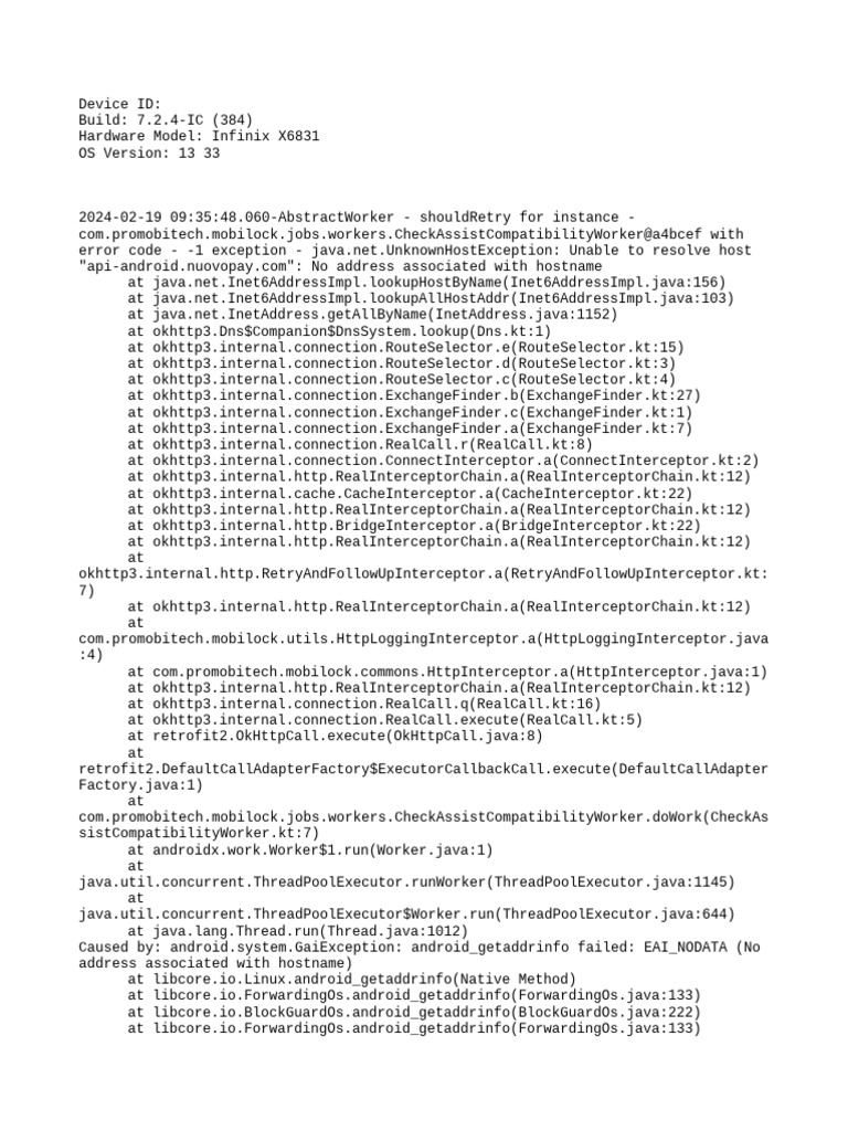 Nuovo Log1 | PDF | Domain Name System | Java (Programming Language)