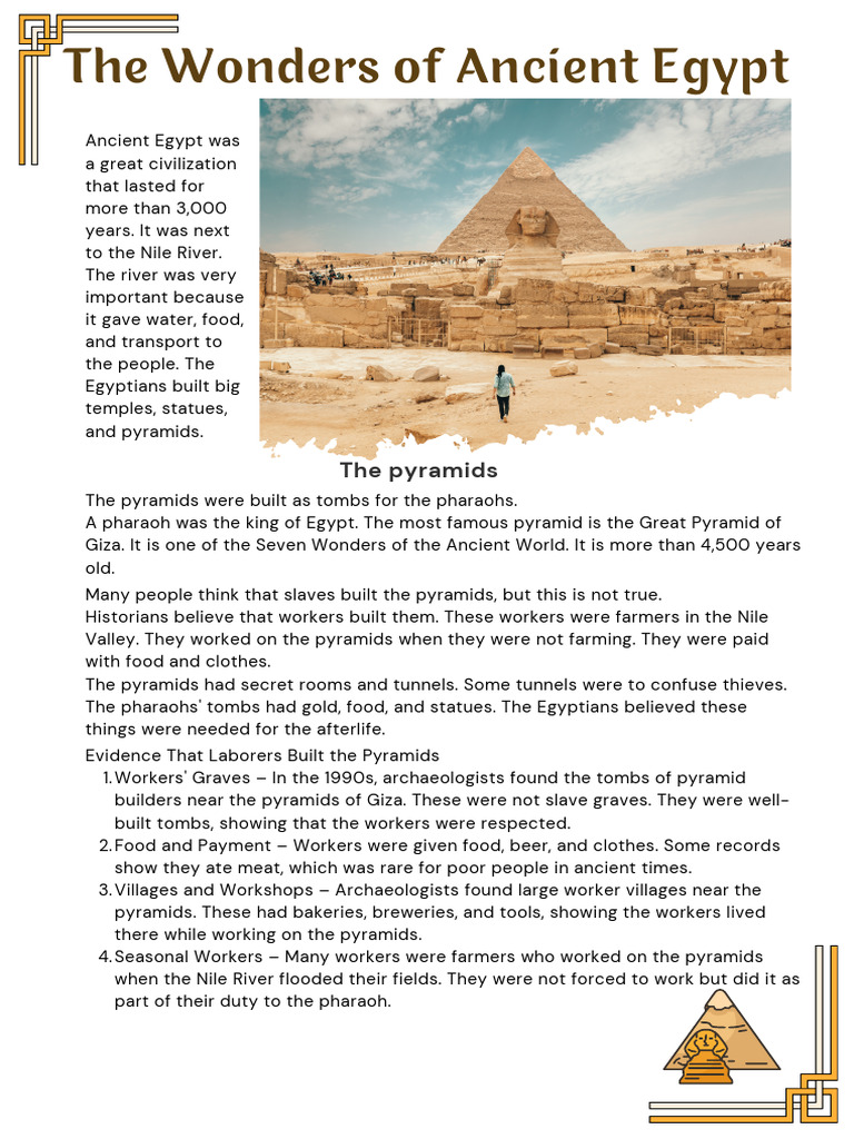 The Wonders of Ancient Egypt and Cleopatra | PDF | Cleopatra | Ancient ...