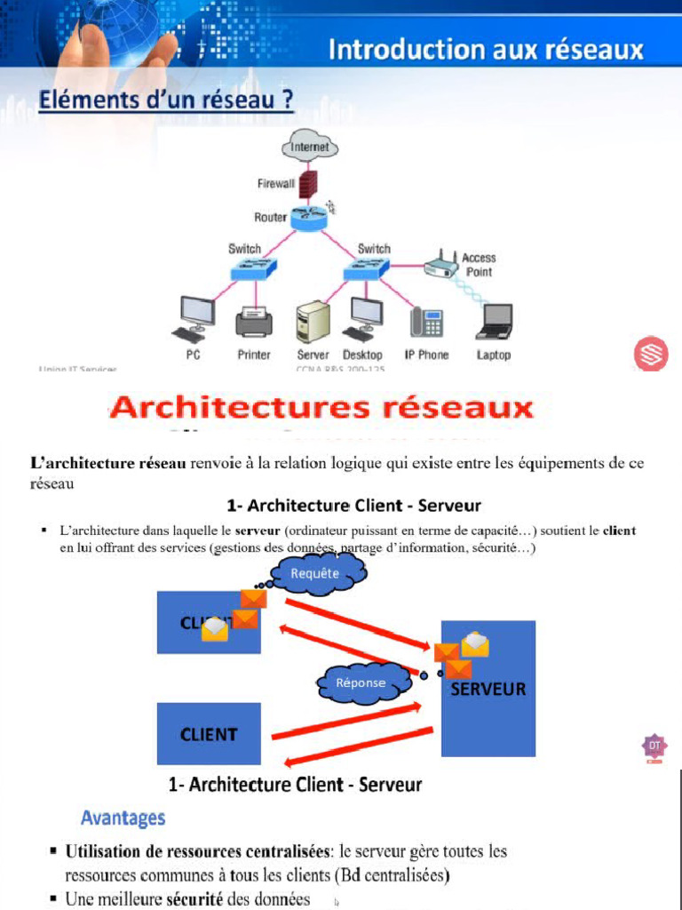 les composants materiels d'un reseau (1) | PDF | Commutateur réseau | Matériel informatique