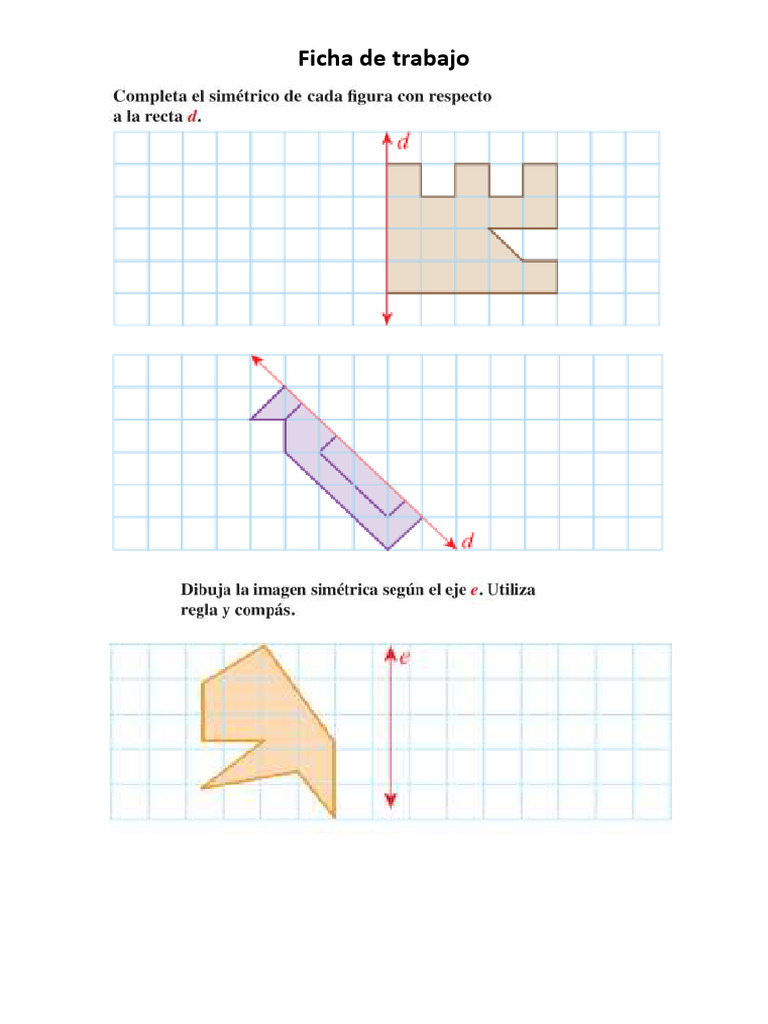 Ficha de trabajo | PDF | Geometría Convexa | Geometría del plano euclidiano