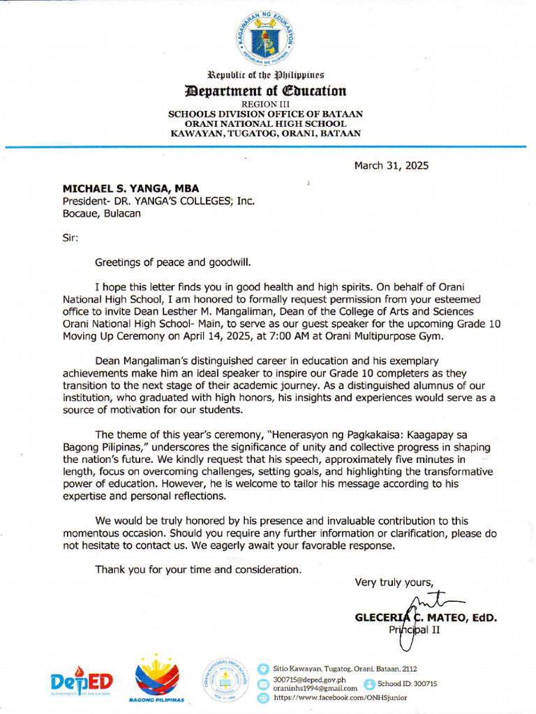 Letter Request Sir Lester | PDF