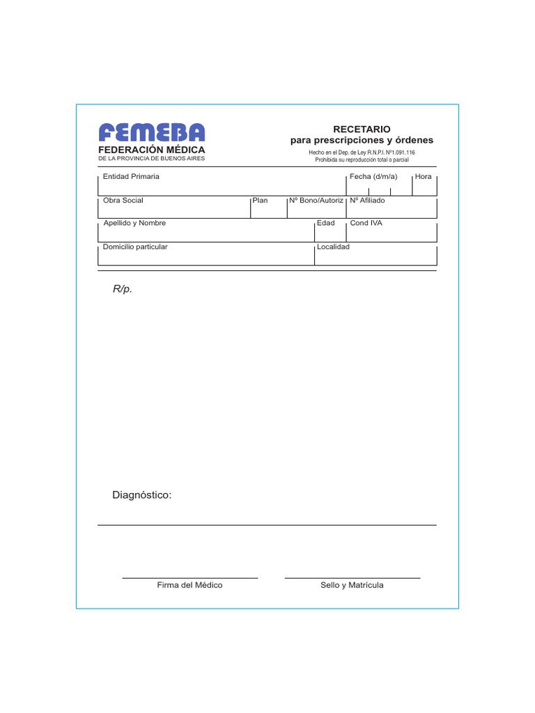RECETARIO Femeba | PDF