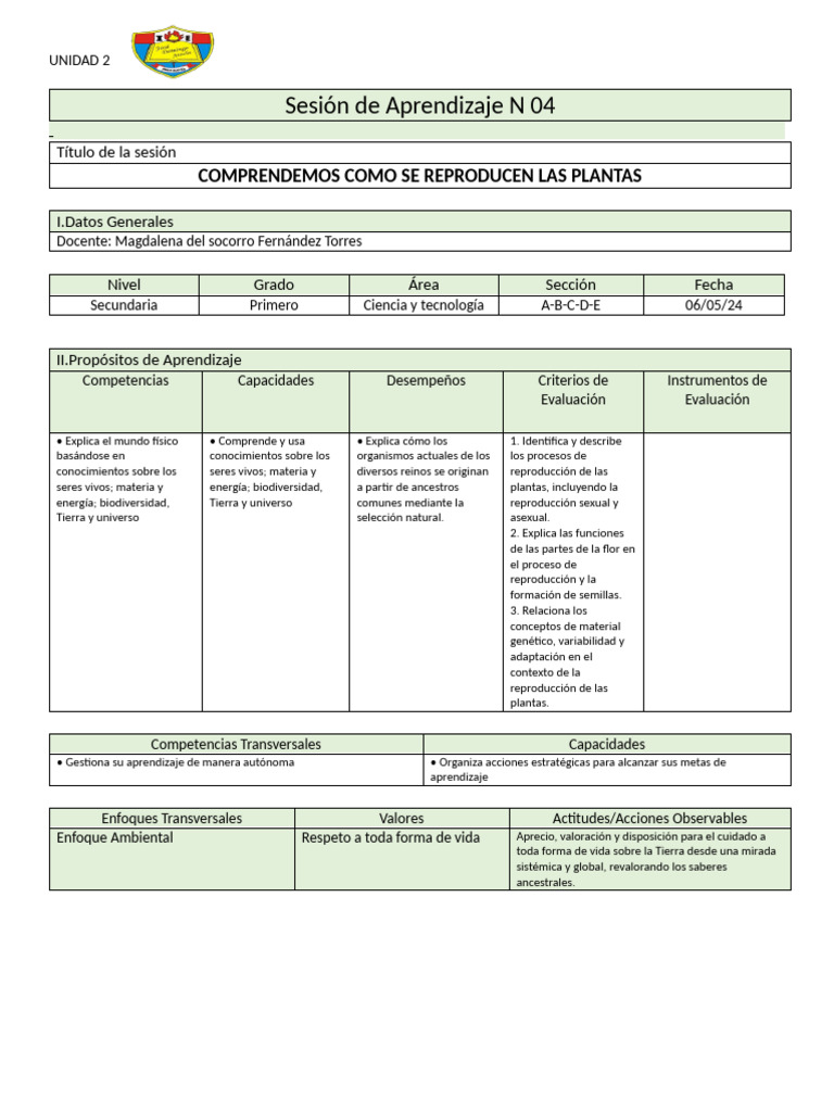 Comprendemos Como Se Reproducen Las Plantas | PDF | Flores | Polinización