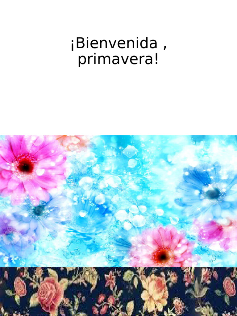 Bienvenida, Primavera! | PDF
