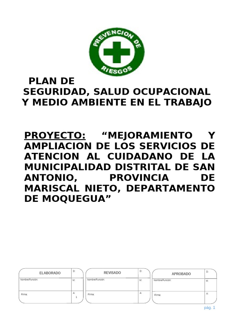 PLAN DE SEGURIDA | PDF | Seguridad y salud ocupacional | Valores