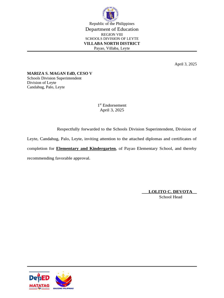Endorsement | PDF