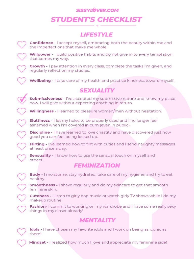 SL Student's Checklist | PDF