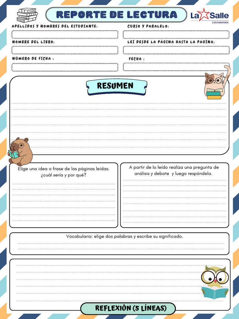Ficha de Reporte de Lectura | PDF