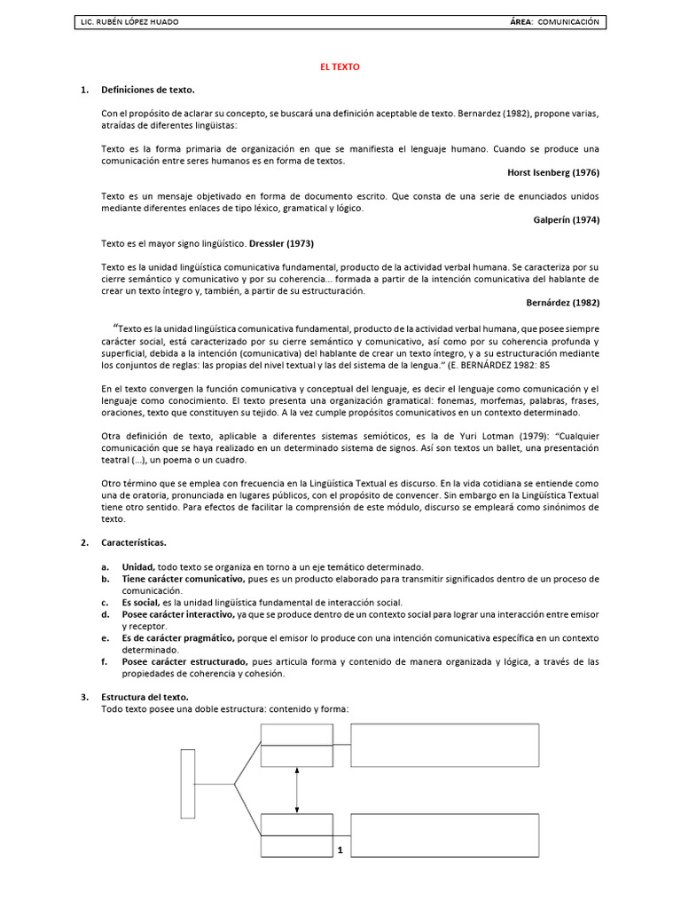 Sesión 1 - EL TEXTO 3ERO SEC 2025 | PDF | Comunicación | Dialecto