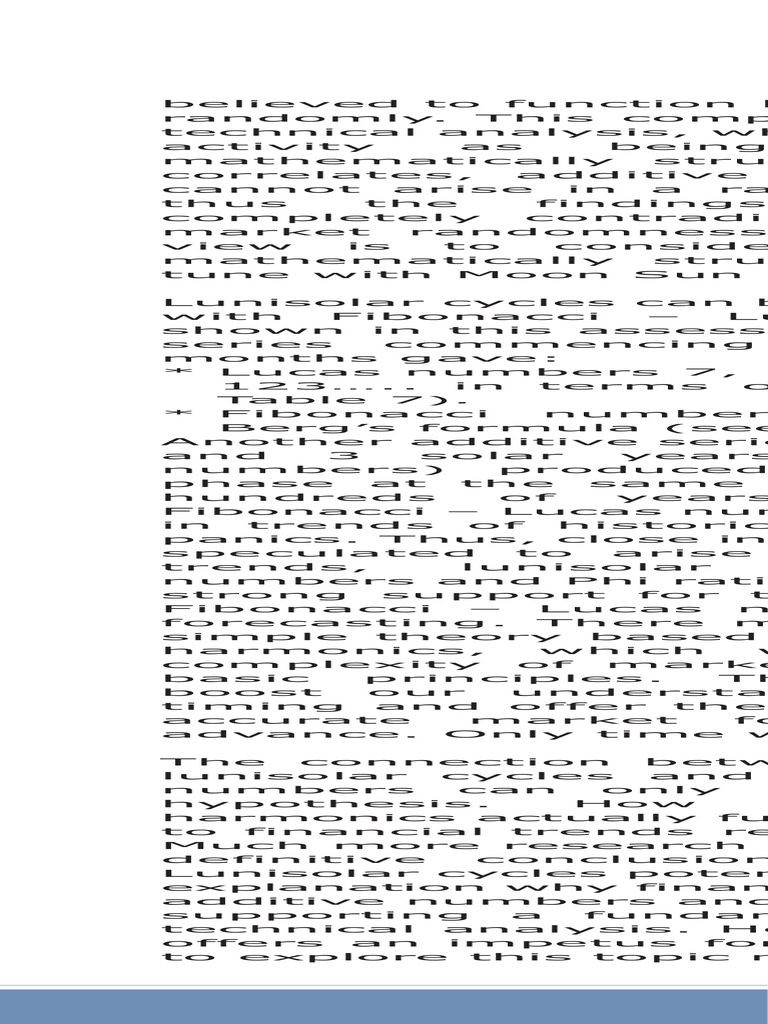 4 Fibonacci - Lucas Numbers, Moon Sun Cycles and Financial Timing4 | PDF