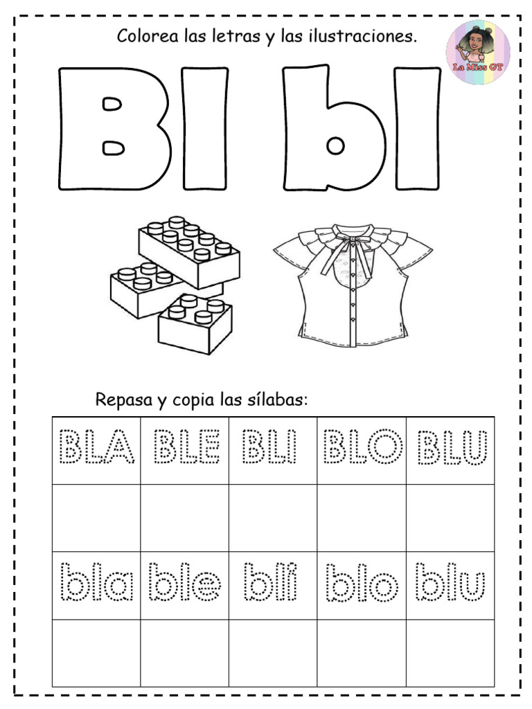 Cuadernillo de sílabas trabadas PDF | PDF