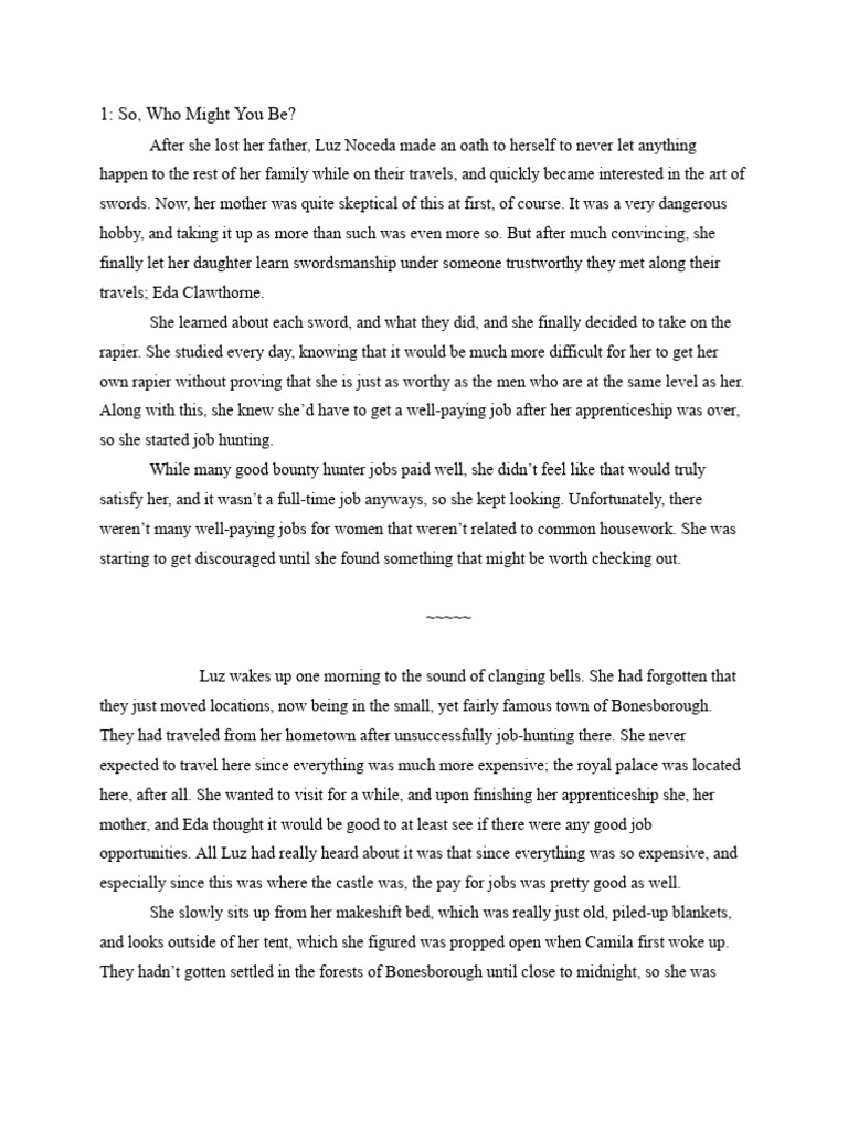 Unfinished Fanfic | PDF