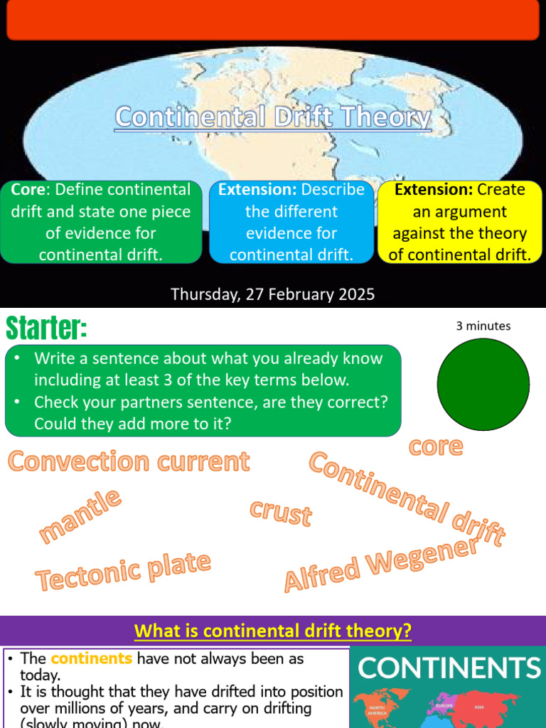 Continental Drift Theory | PDF | Plate Tectonics | Terrestrial Planets