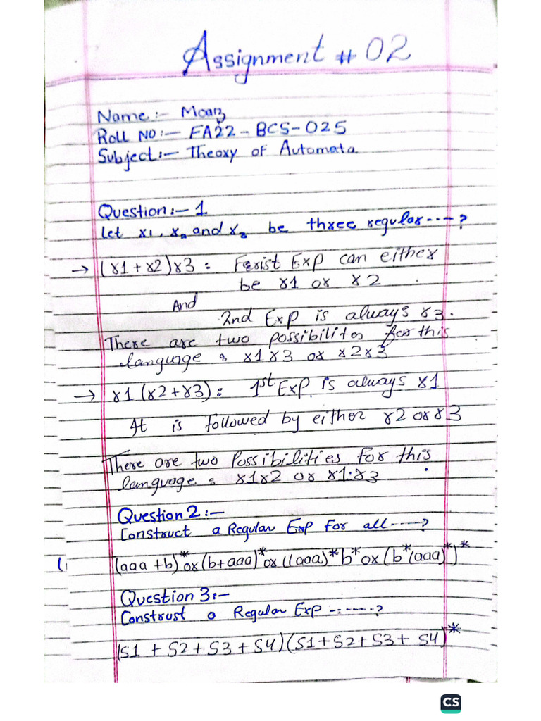 Moaz FA22-BCS-025 | PDF