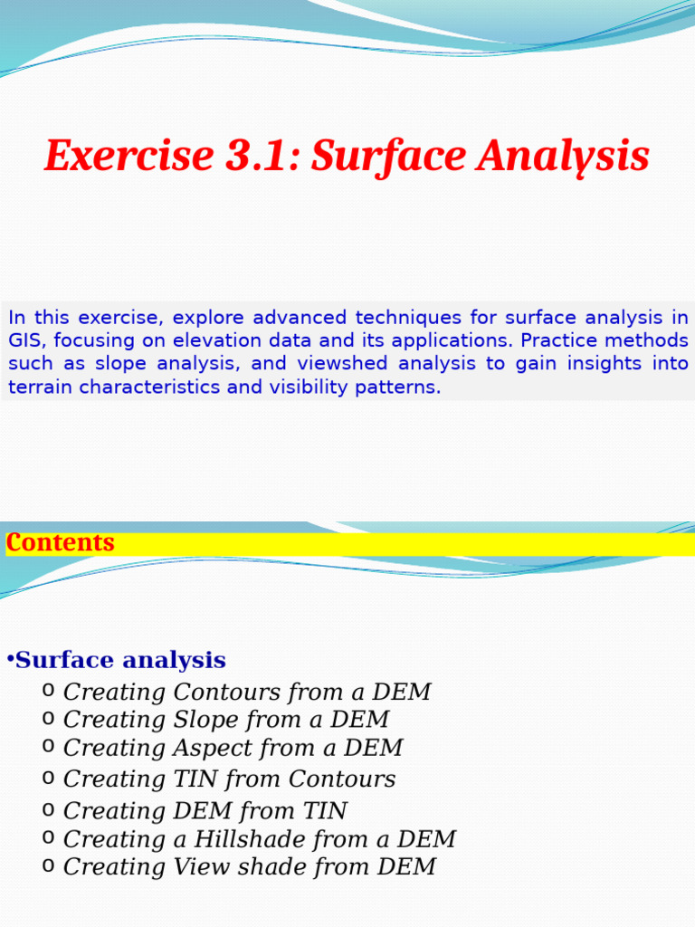 Exercise3-Surface Analysis | PDF