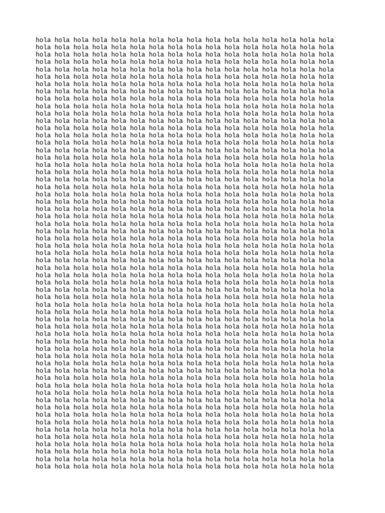 Hola 1000 Veces | PDF