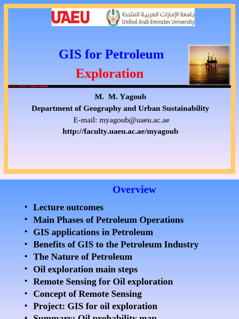 1-GIS For Petroleum Exploration | PDF | Geographic Information System ...