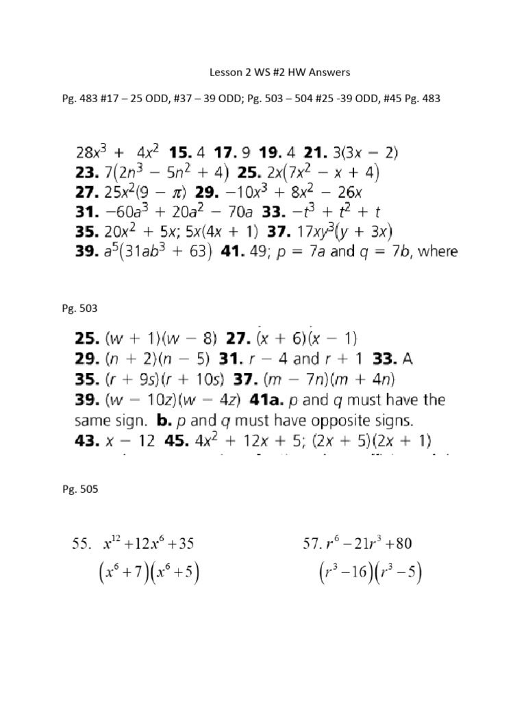 Lesson_2_WS_2_Textbook_Homework_Answers | PDF