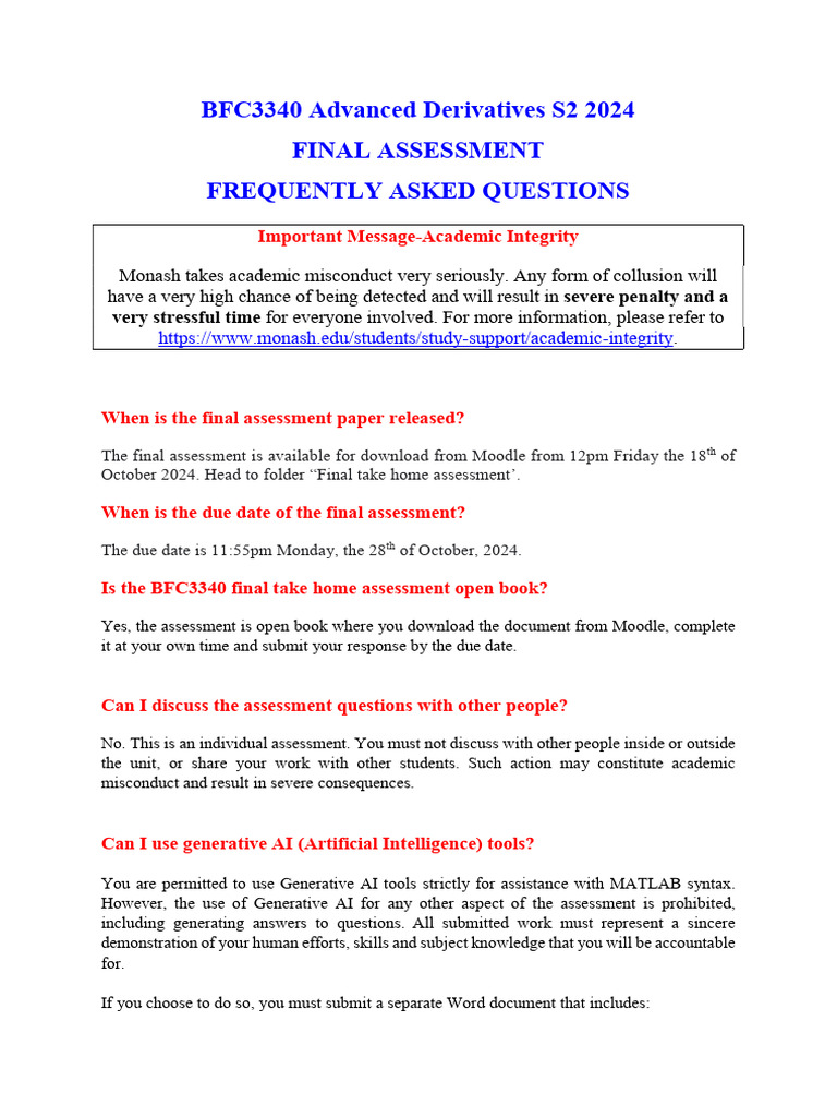 BFC3340 Final Assessment Frequently Asked Questions | PDF | Computer Programming | Artificial ...