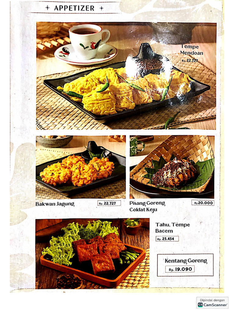 Daftar Menu Cabe Merah Pontianak | PDF