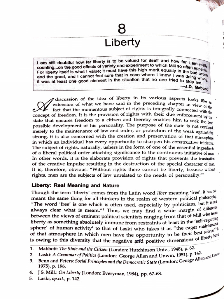 Understanding the Concept of Liberty | PDF | Liberty | Political Philosophy