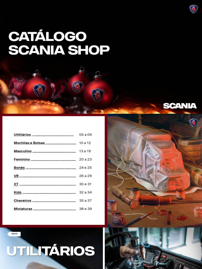 Catálogo de Produtos Scania Shop | PDF | Poliéster | Têxteis
