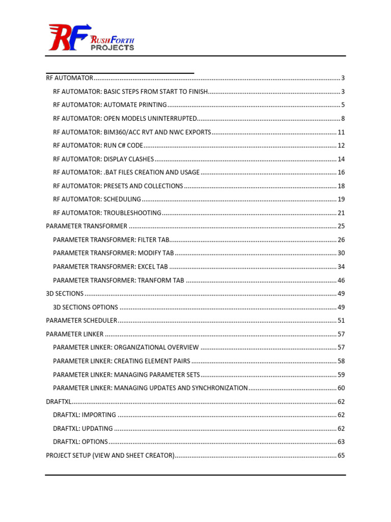 Rushforth Tools For Revit User Guide | PDF | Autodesk Revit | Computer File
