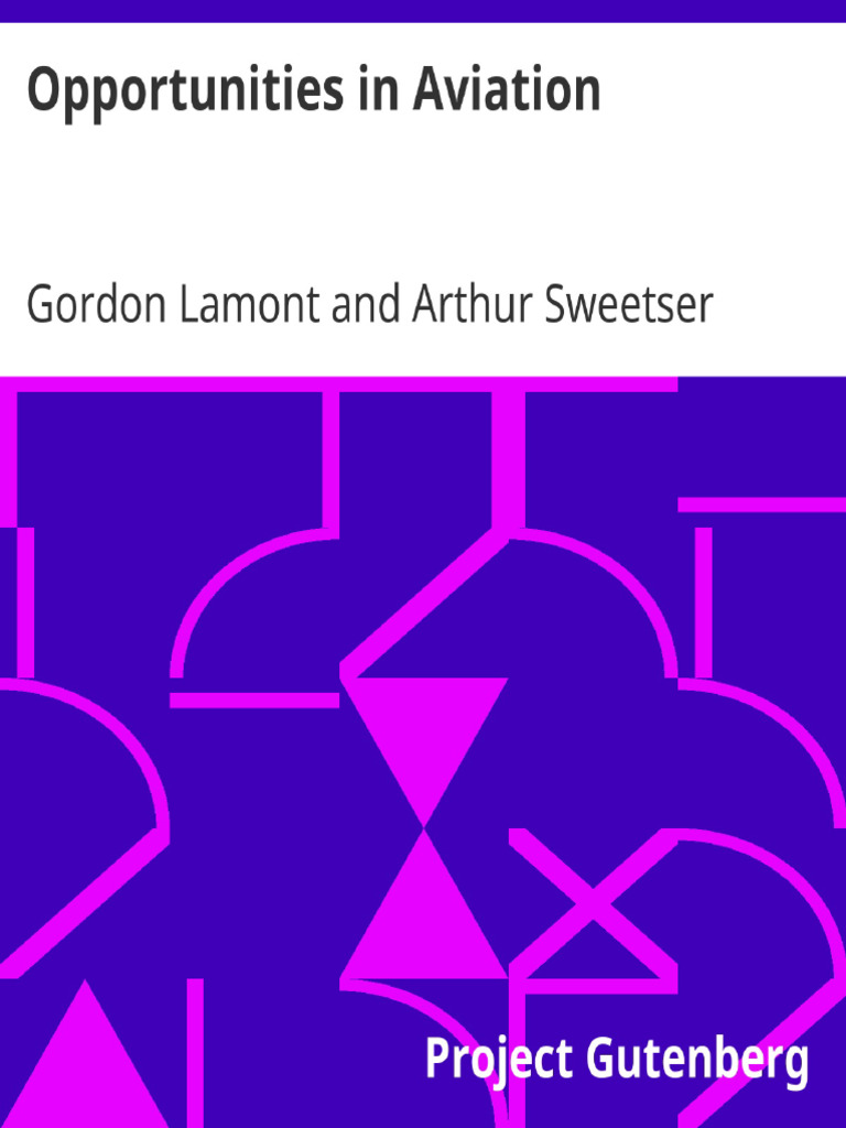 Opportunities in Aviation - Gordon Lamont | PDF | Airplane | Gliding