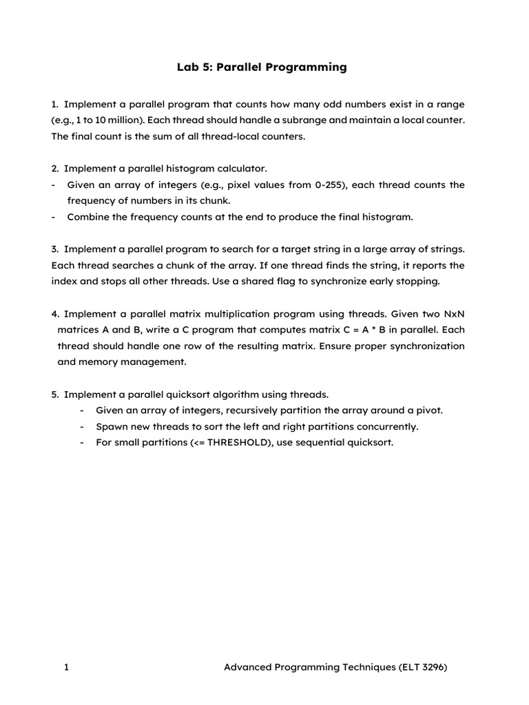 Lab 5. Exercises | PDF