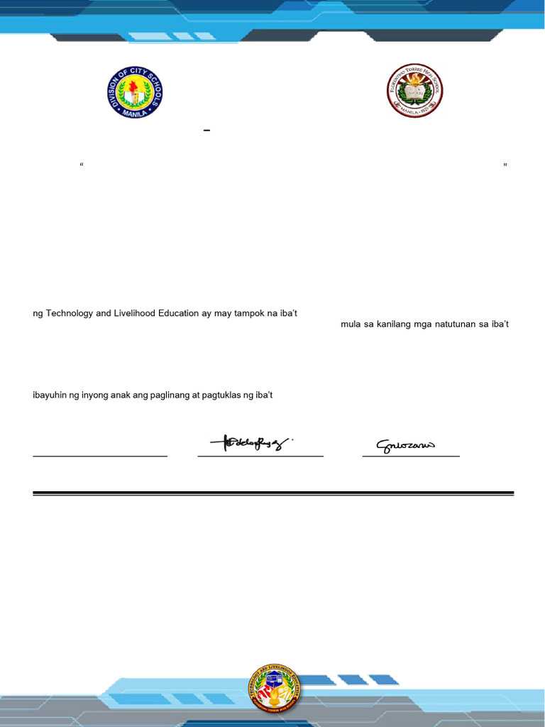 TLE-Month-2025-Parents Permit | PDF