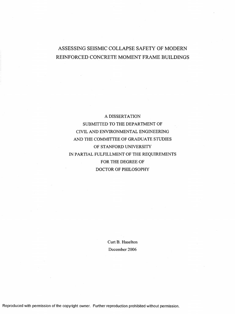 Thesis Haselton, Curt B. - Assessing Seismic Collapse Safety of Modern ...