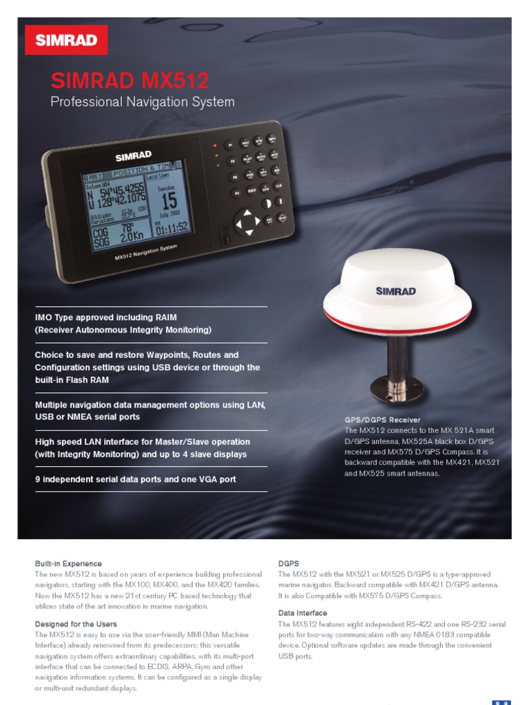MX512 Prodsheet | PDF | Global Positioning System | Usb
