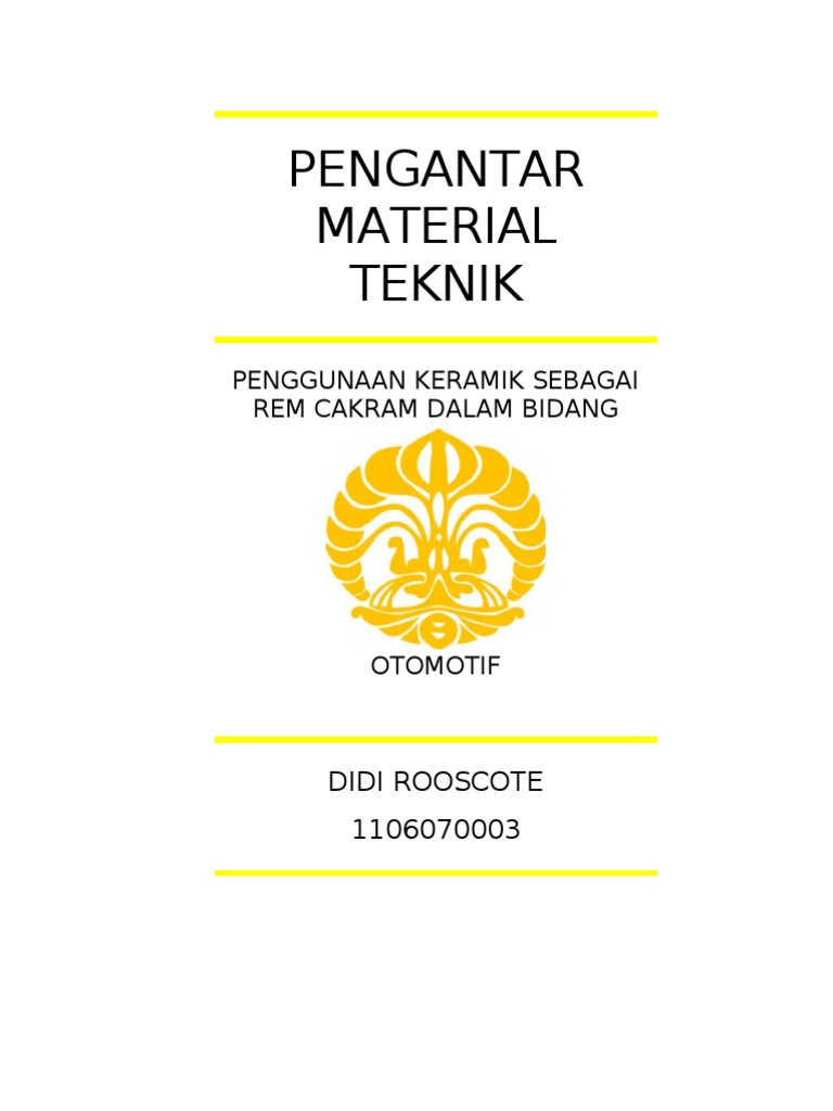 Pengantar Material Teknik | PDF