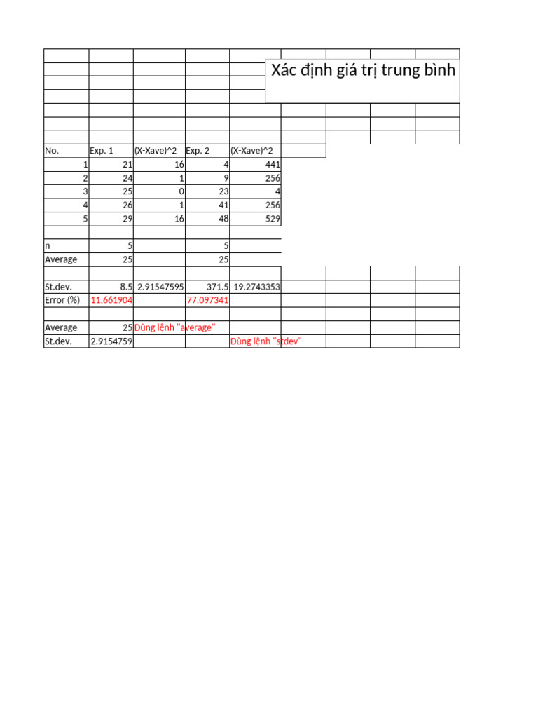 Lesson - 2-3 - Average - Standard - Deviation - Editable | PDF
