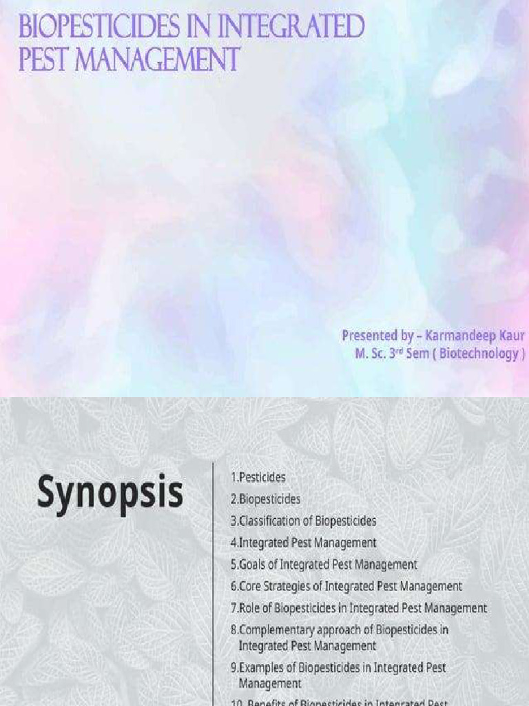 Crop Prot 2 Biopesticides | PDF