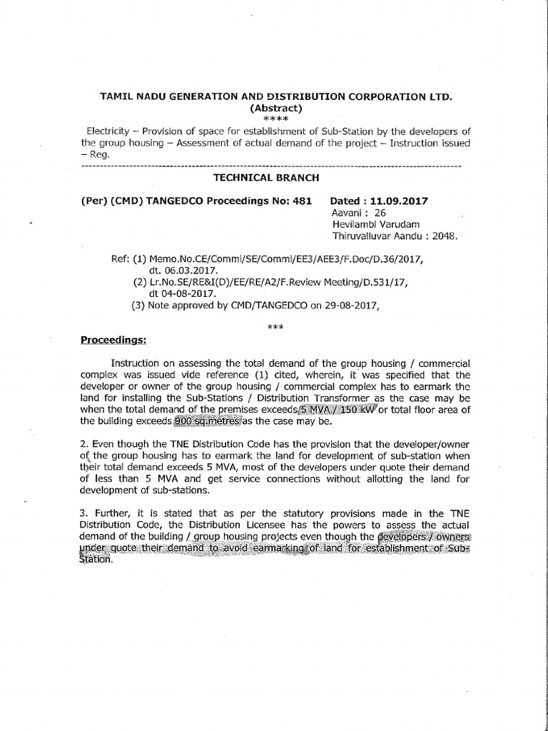 TNEB Regulation Extract | PDF
