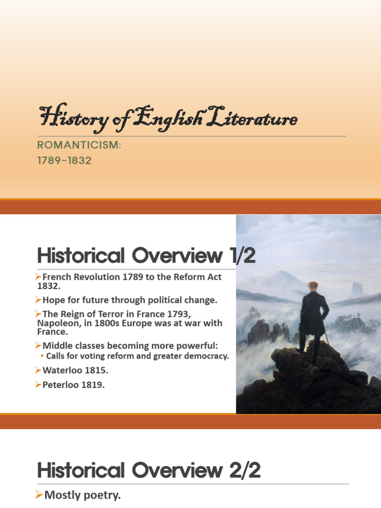 06 History of English Literature - Romanticism | PDF | Romanticism ...